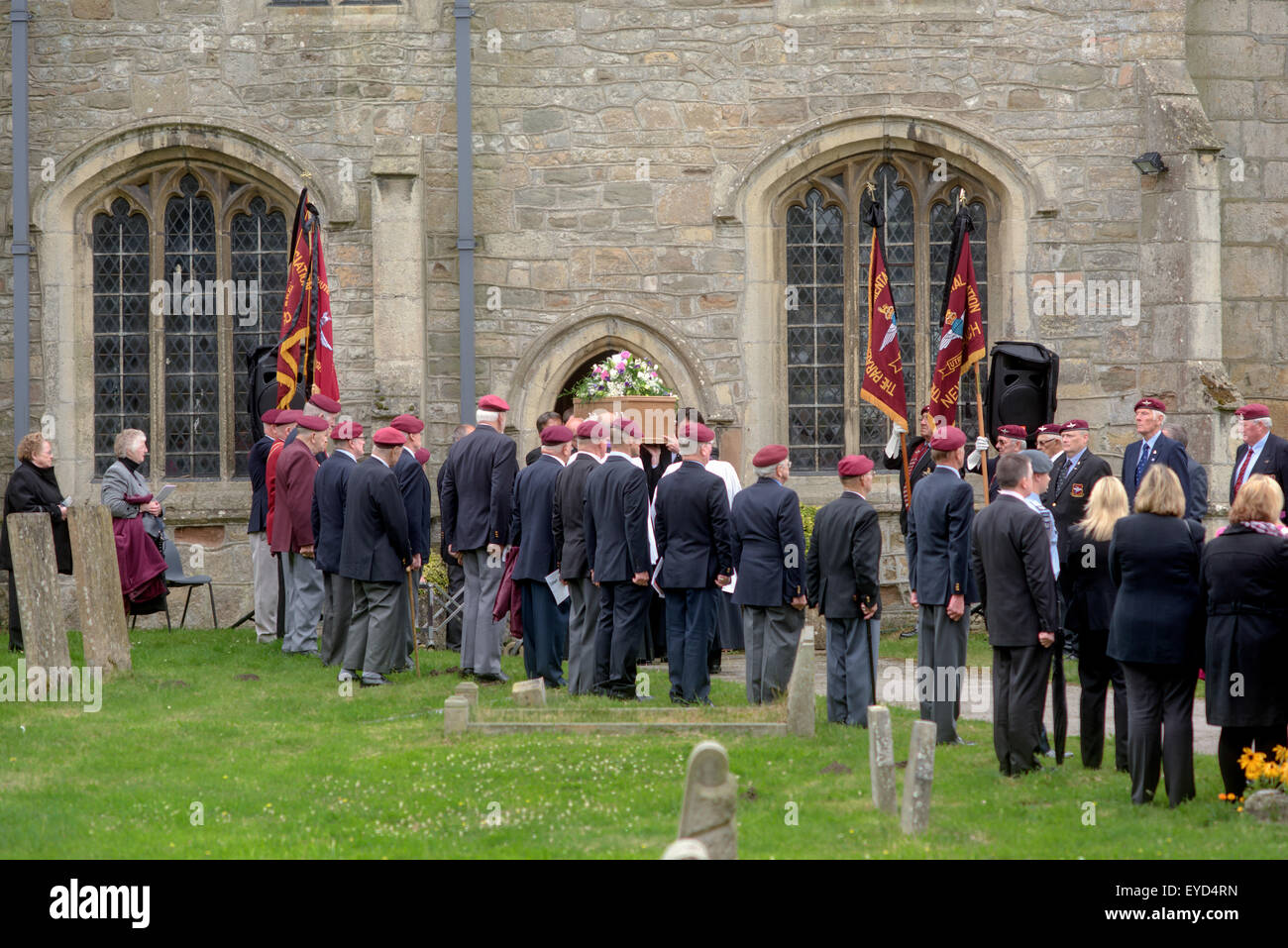 Walesby, Nottinghamshire, UK. 27th July, 2015. The funeral took place ...