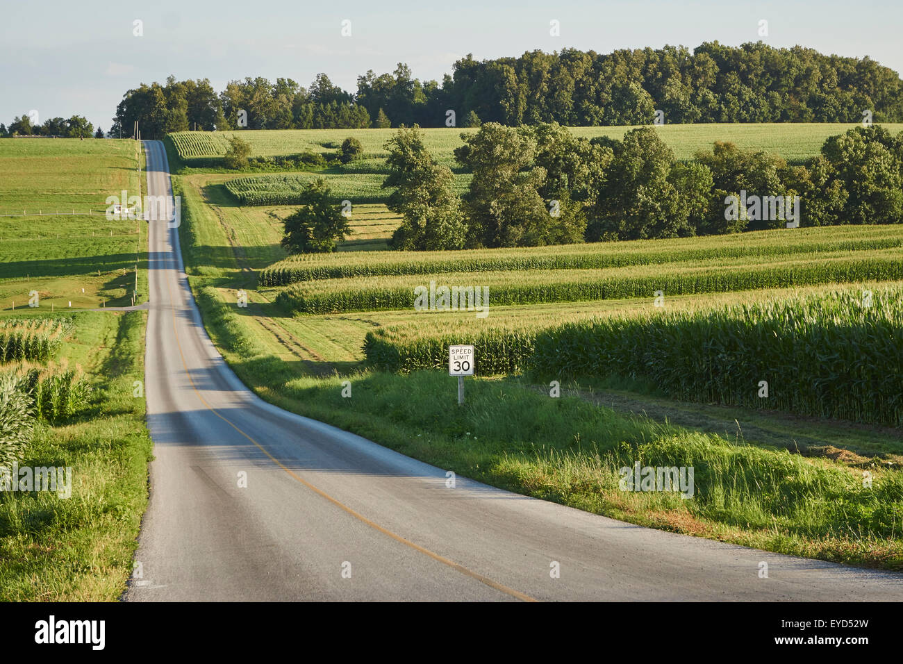 Country Road, Lancaster County, Pennsylvania, USA Stock Photo - Alamy