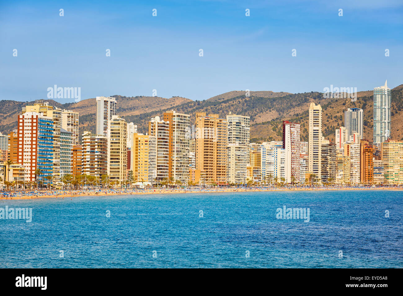 Mass tourism levante beach benidorm hi-res stock photography and images ...