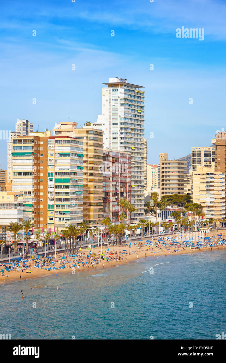Skyscrappers at the east beach. Benidorm. Alicante. Valencia Community ...