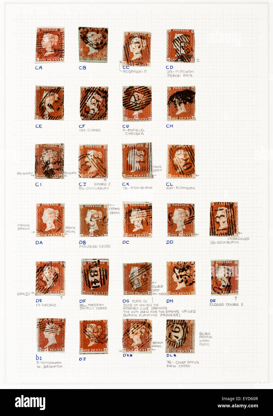 Victorian postmarks hi-res stock photography and images - Alamy