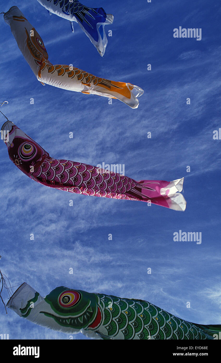 Japan yellow flags in hi-res stock photography and images - Alamy