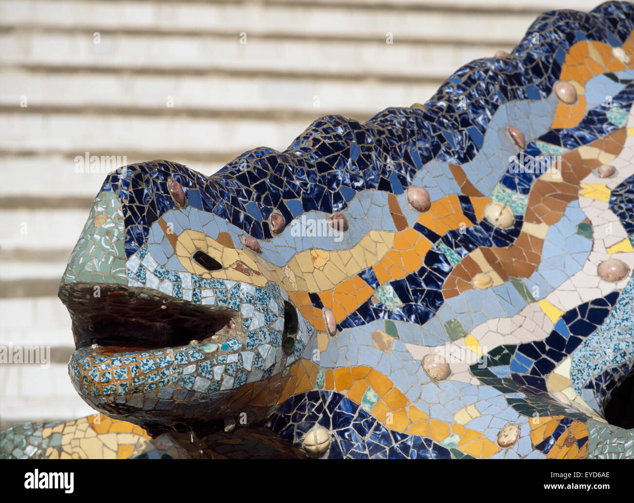 Reptile Sculpture Made Of Tile Stock Photo - Alamy