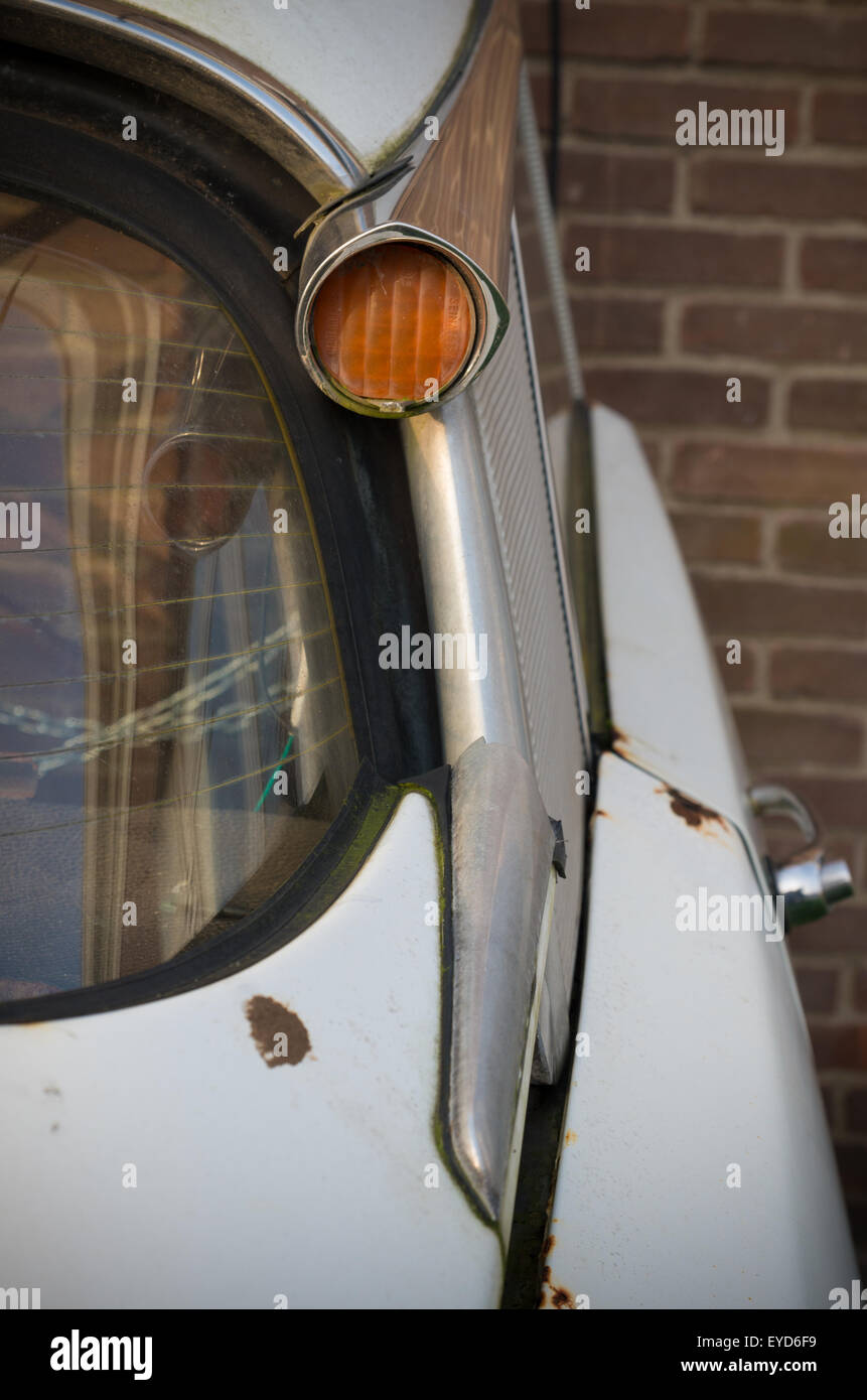 Typical tail light of a citroen ds. The DS was presented on October 6 ...