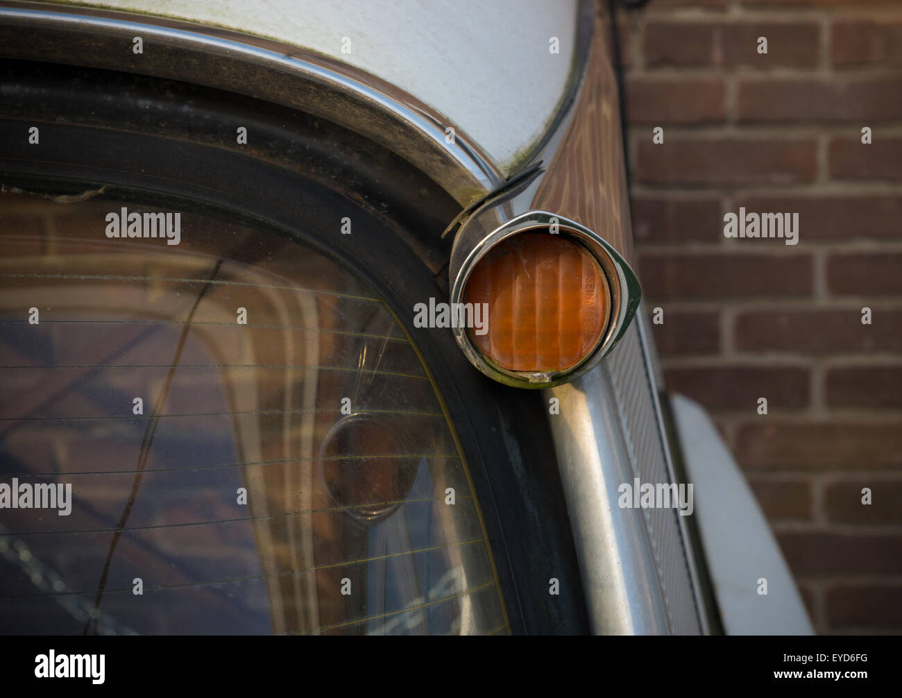 Typical tail light of a citroen ds. The DS was presented on October 6 ...