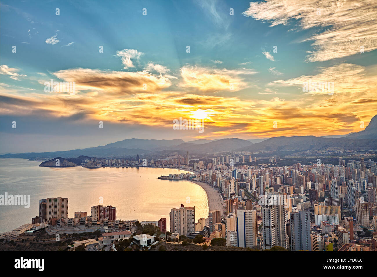 Benidorm skyline hi-res stock photography and images - Alamy