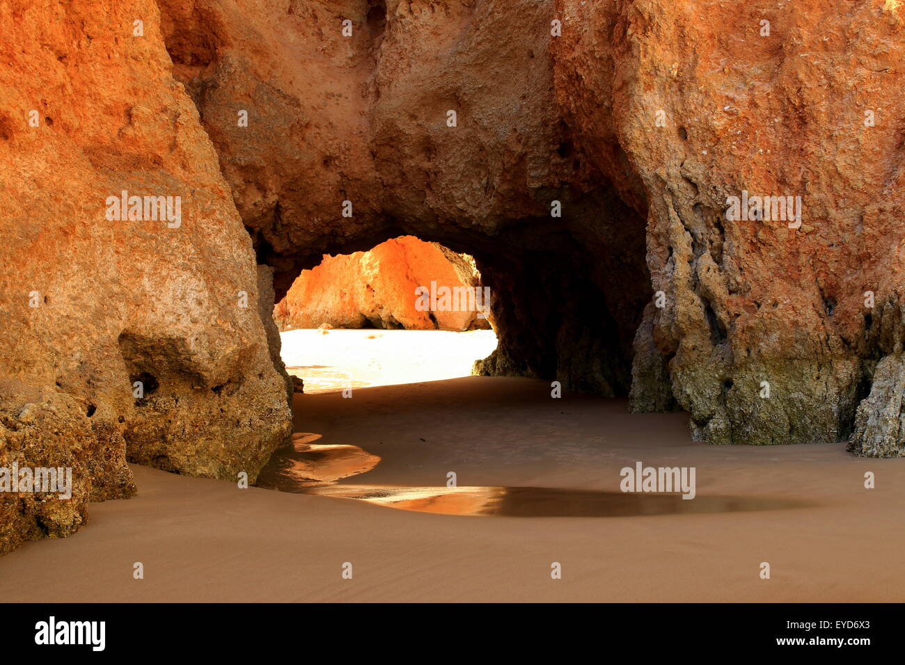 Limestone cliffs near Portimao, Portugal Stock Photo - Alamy