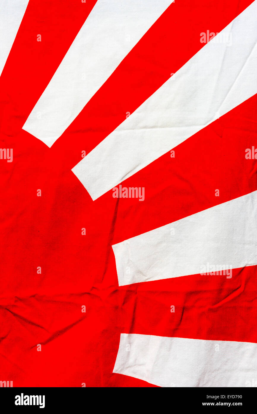 Japanese rising sun flag, Kyokujitsu-ki, Nisshōki or Hinomaru, used by ...