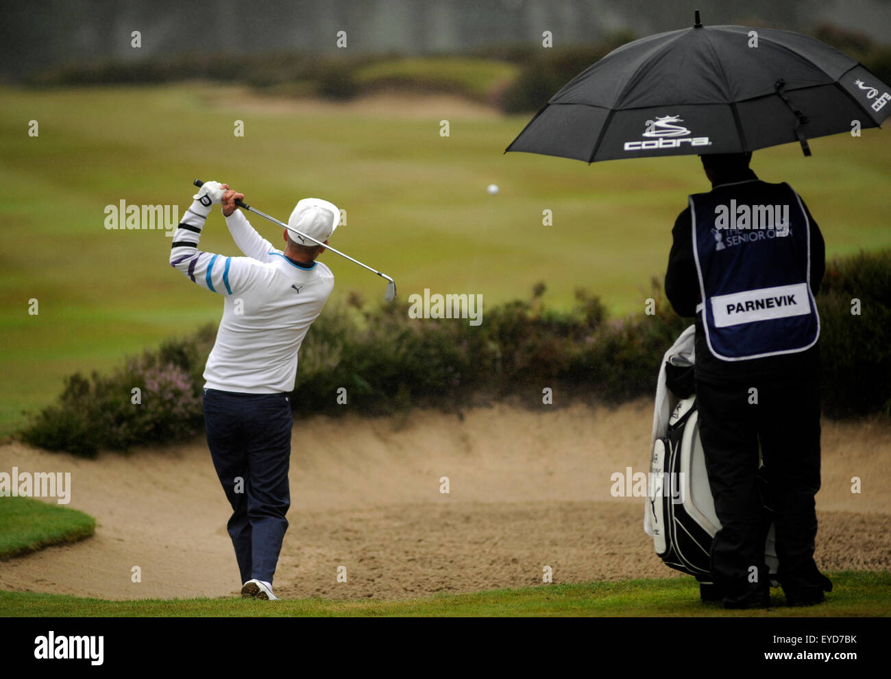 Sunningdale, UK. 26th July, 2015. Jesper Parnevik of Sweden plays his ...