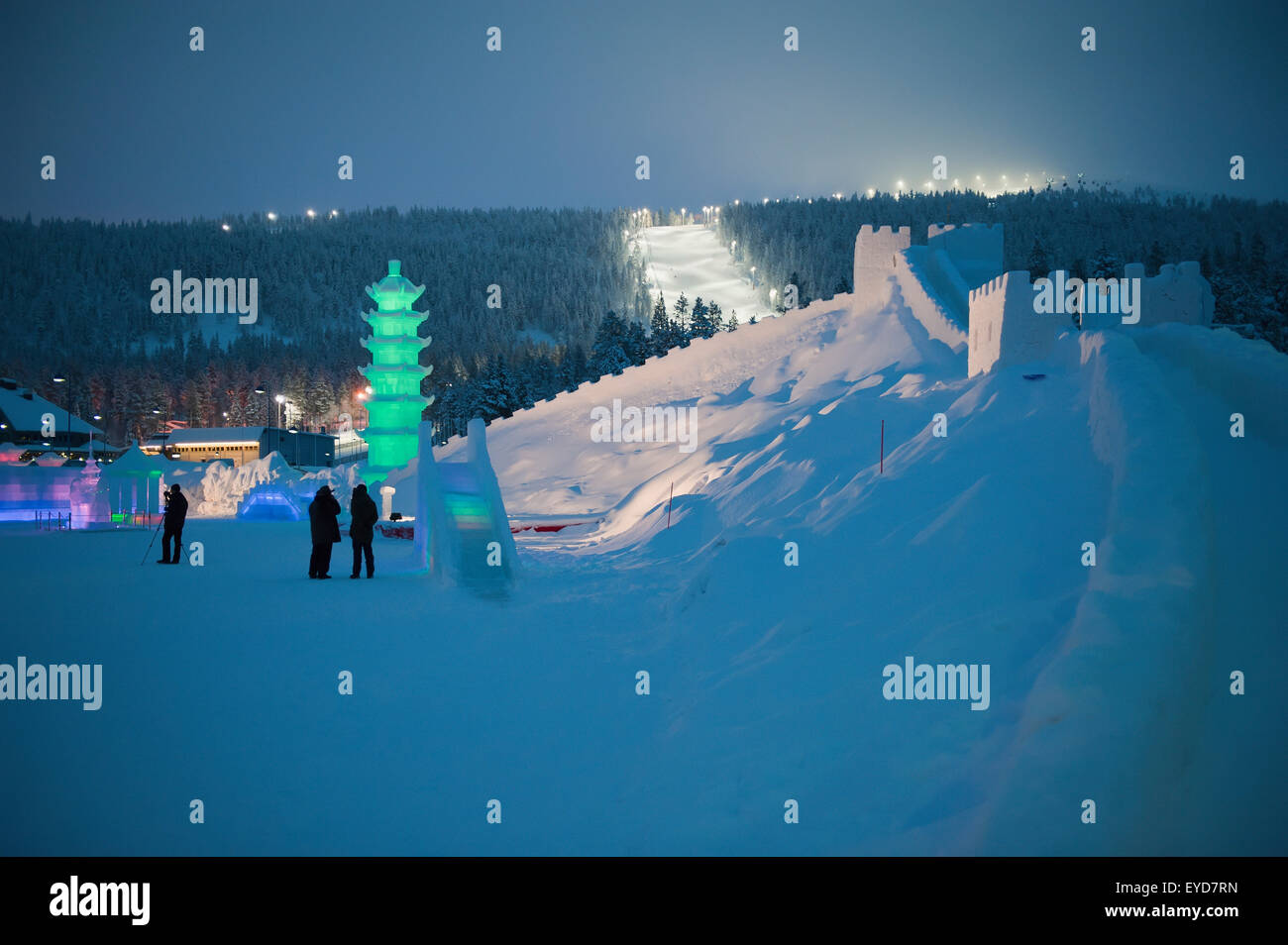 The Icium Wonderworld Of Ice Sculpture Park, An Annual Event Featuring ...