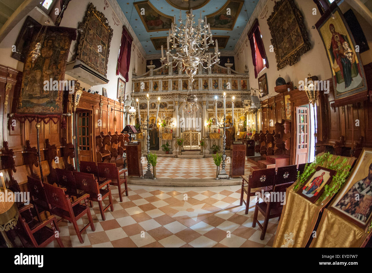 Inside a greek church hi-res stock photography and images - Alamy