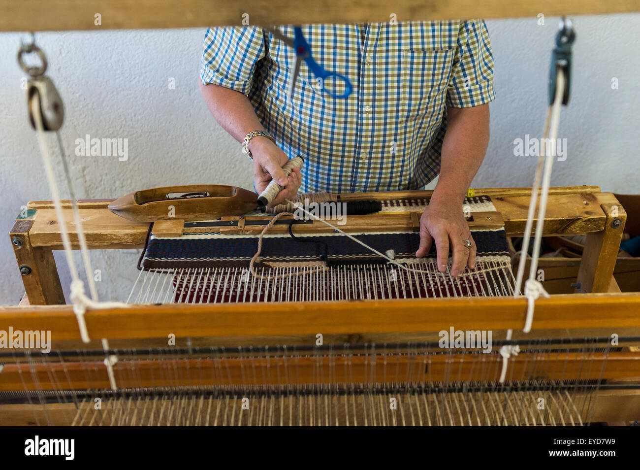 Hand Loom Weaving Demonstration High Resolution Stock Photography and ...