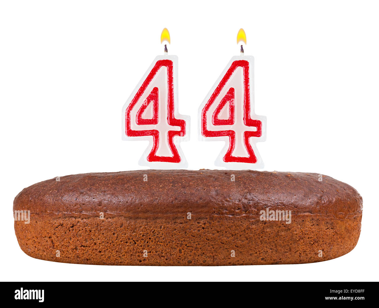 Birthday cake candles number 44 Cut Out Stock Images & Pictures - Alamy
