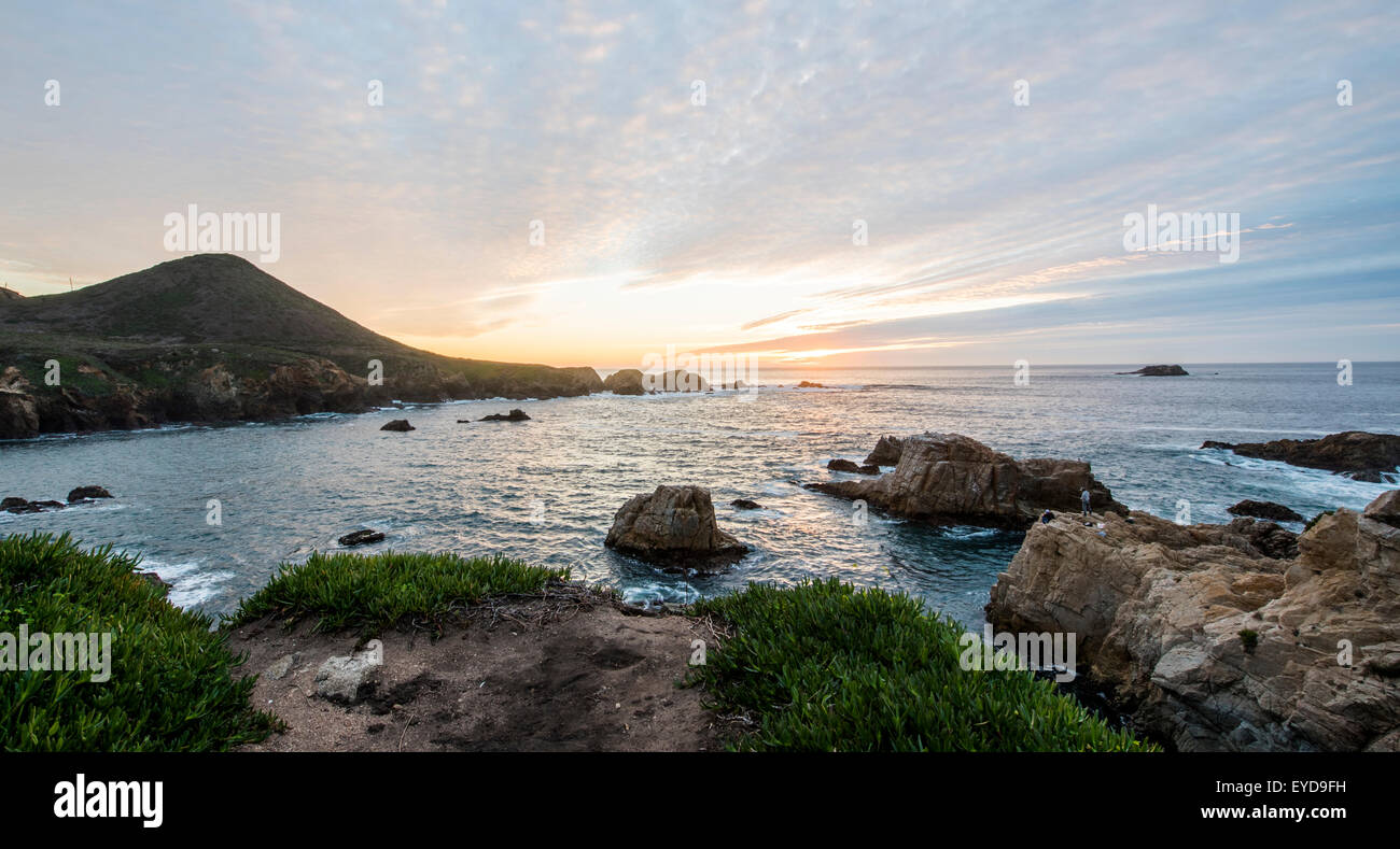 Garrapata Beach at Sunset - Big Sur, California Stock Photo - Alamy