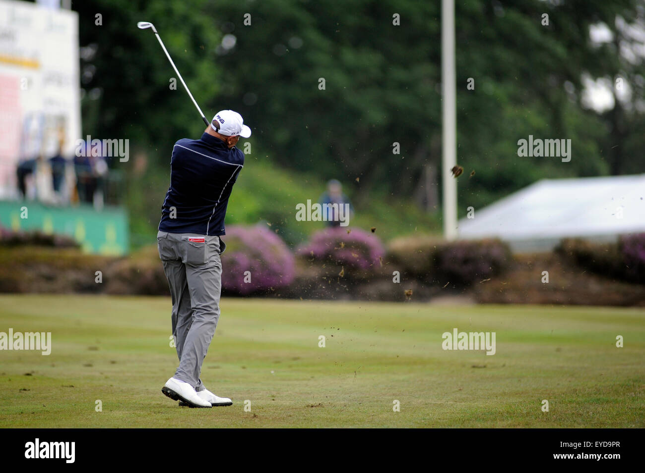 Sunningdale, UK. 26th July, 2015. Peter Fowler of Australia plays his ...