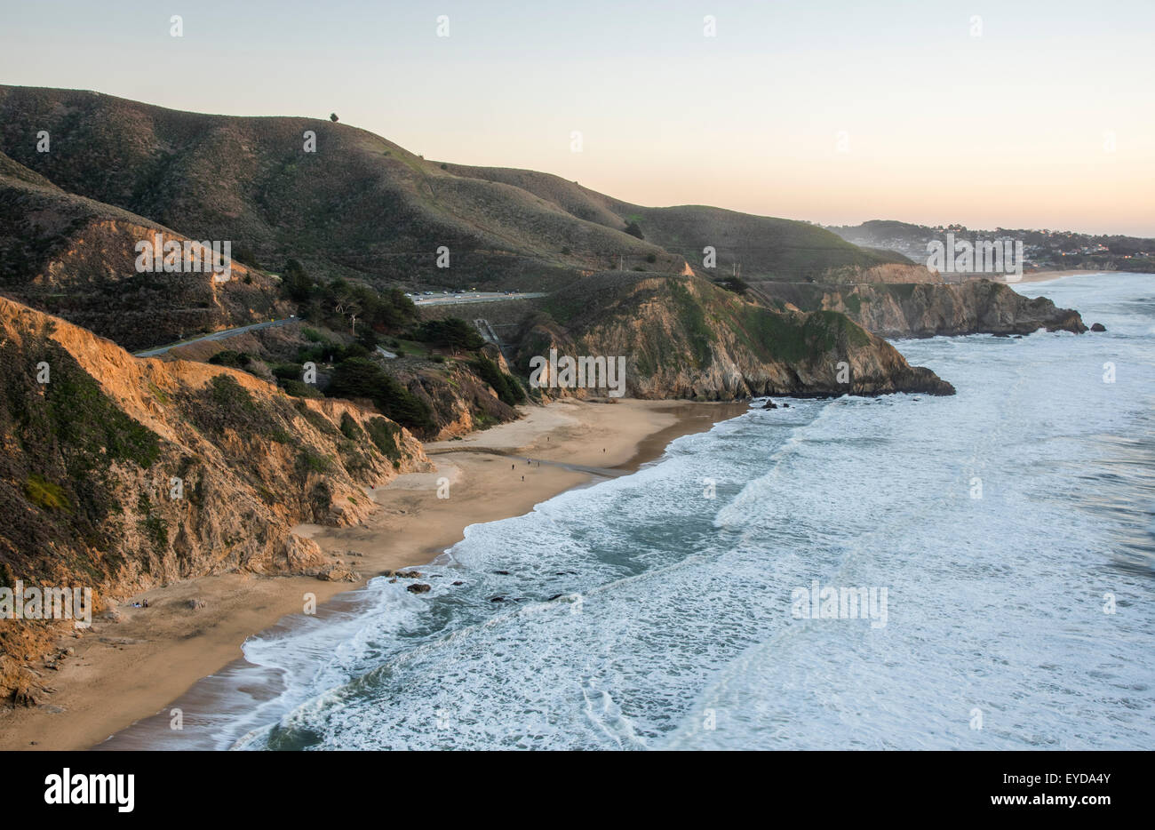 The Beach at Gray Whale Cove, CA Stock Photo - Alamy