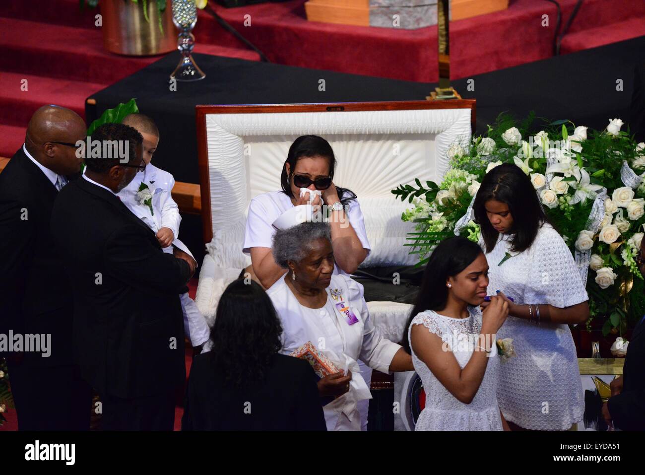 Funeral for slain rapper Chinx at A.M.E Cathedral and Conference Center ...