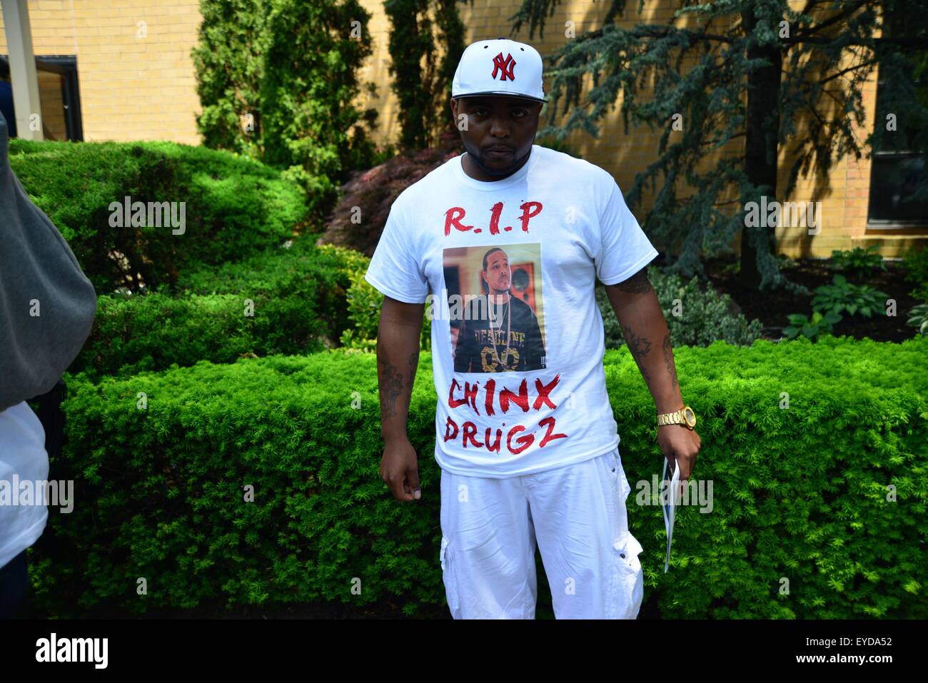 Funeral for slain rapper Chinx at A.M.E Cathedral and Conference Center ...