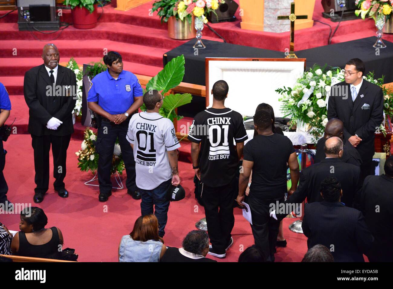 Funeral for slain rapper Chinx at A.M.E Cathedral and Conference Center ...
