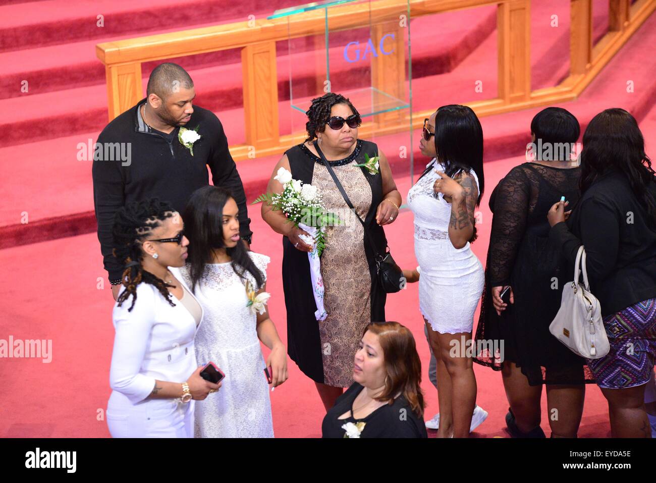 Funeral for slain rapper Chinx at A.M.E Cathedral and Conference Center ...