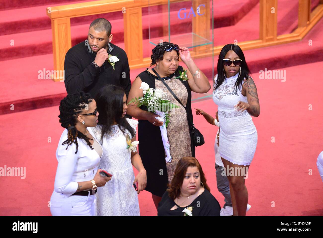 Funeral for slain rapper Chinx at A.M.E Cathedral and Conference Center ...