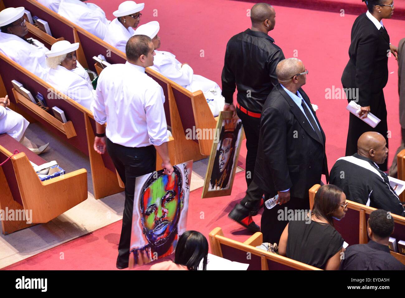 Funeral for slain rapper Chinx at A.M.E Cathedral and Conference Center ...