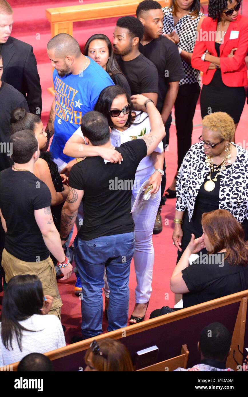 Funeral for slain rapper Chinx at A.M.E Cathedral and Conference Center ...