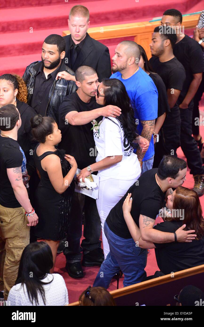 Funeral for slain rapper Chinx at A.M.E Cathedral and Conference Center ...