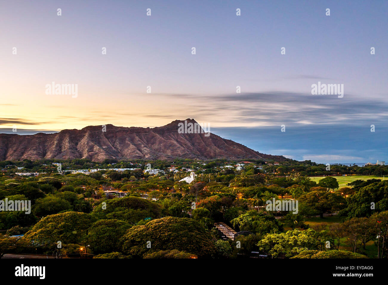 Diamond Head State Monument in Oahu, Hawaii Stock Photo - Alamy
