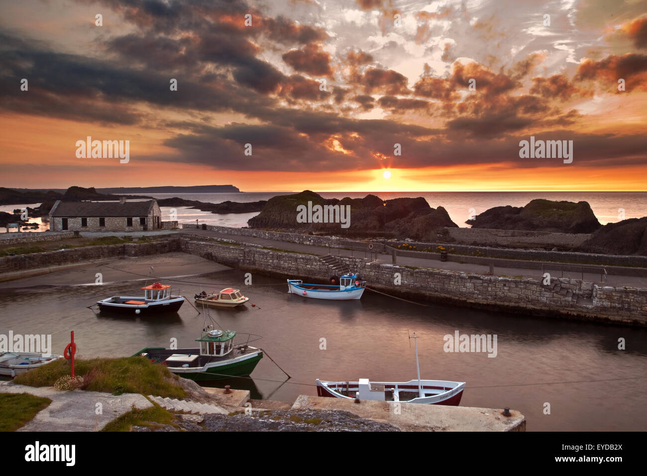 Ballintoy Harbour, location for The Iron Islands in Game of Thrones ...