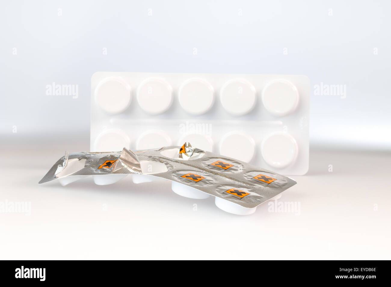 Hazardous tablets in a aluminum blister strip Stock Photo - Alamy