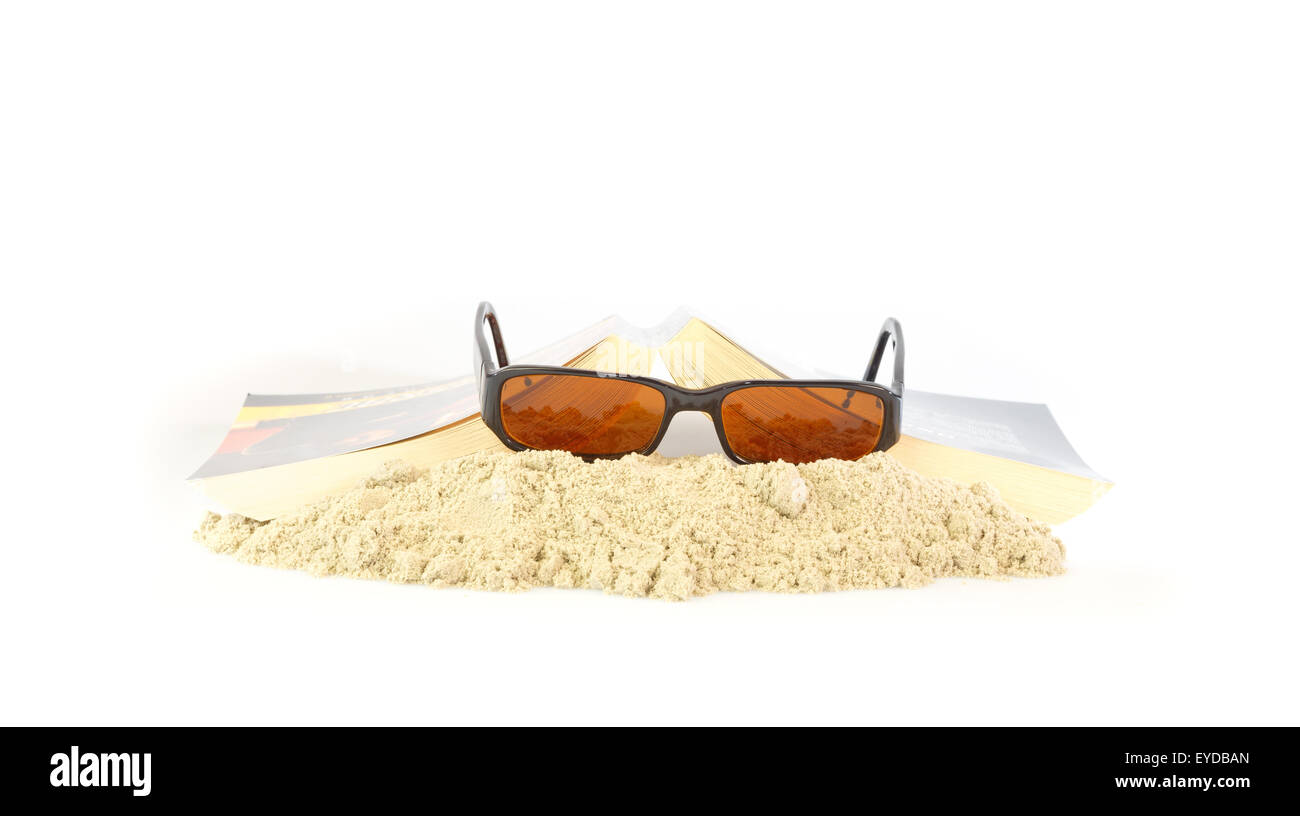 Book reading on holiday Cut Out Stock Images & Pictures - Alamy