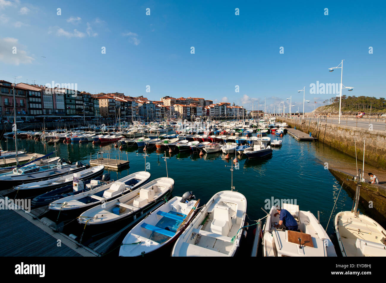 Watercrafts At Lekeitio Harbor, Basque Country, Spain Stock Photo - Alamy