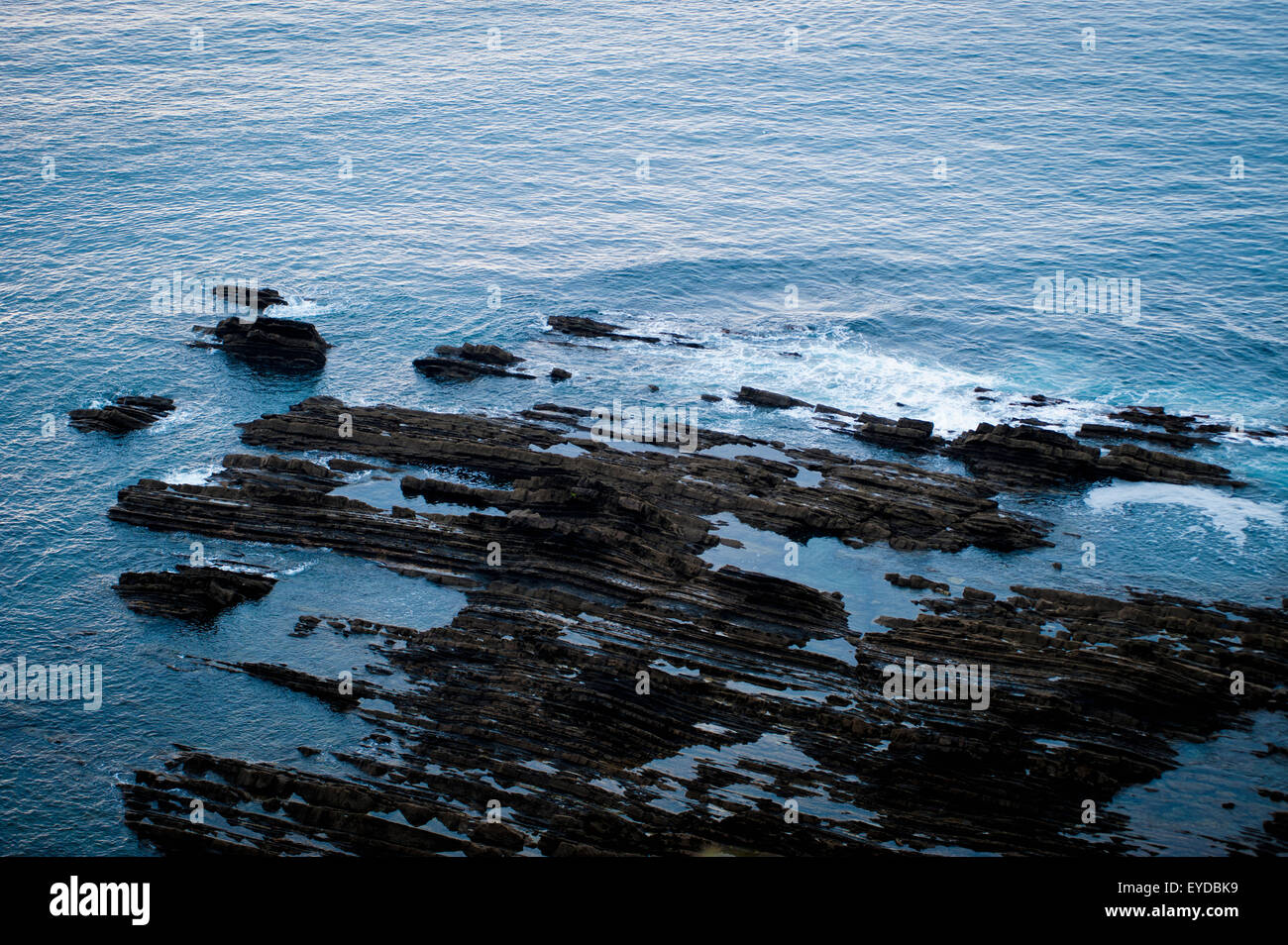 Sedimentary Rocks Known As Flysch, Deba, Basque Country, Spain Stock ...