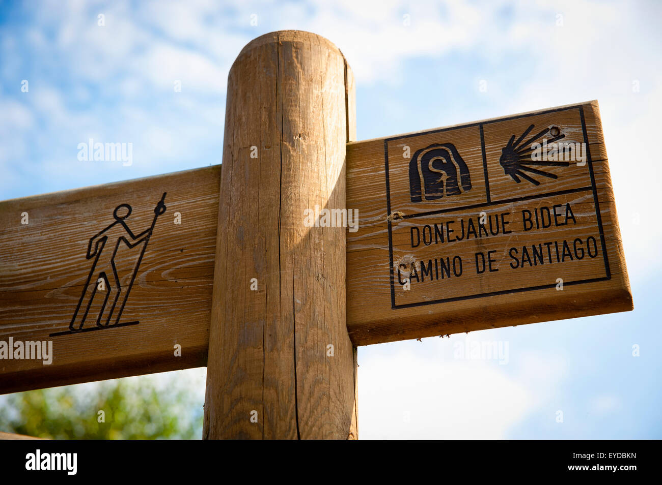 Camino De Santiago Or The Way Of St James Signs On The Road, Basque ...