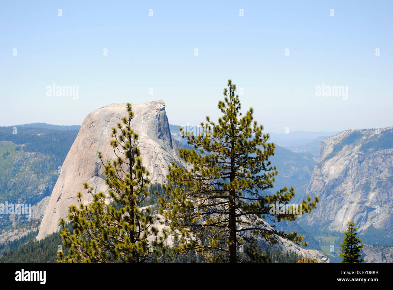 Yosemites half dome saddle hi-res stock photography and images - Alamy