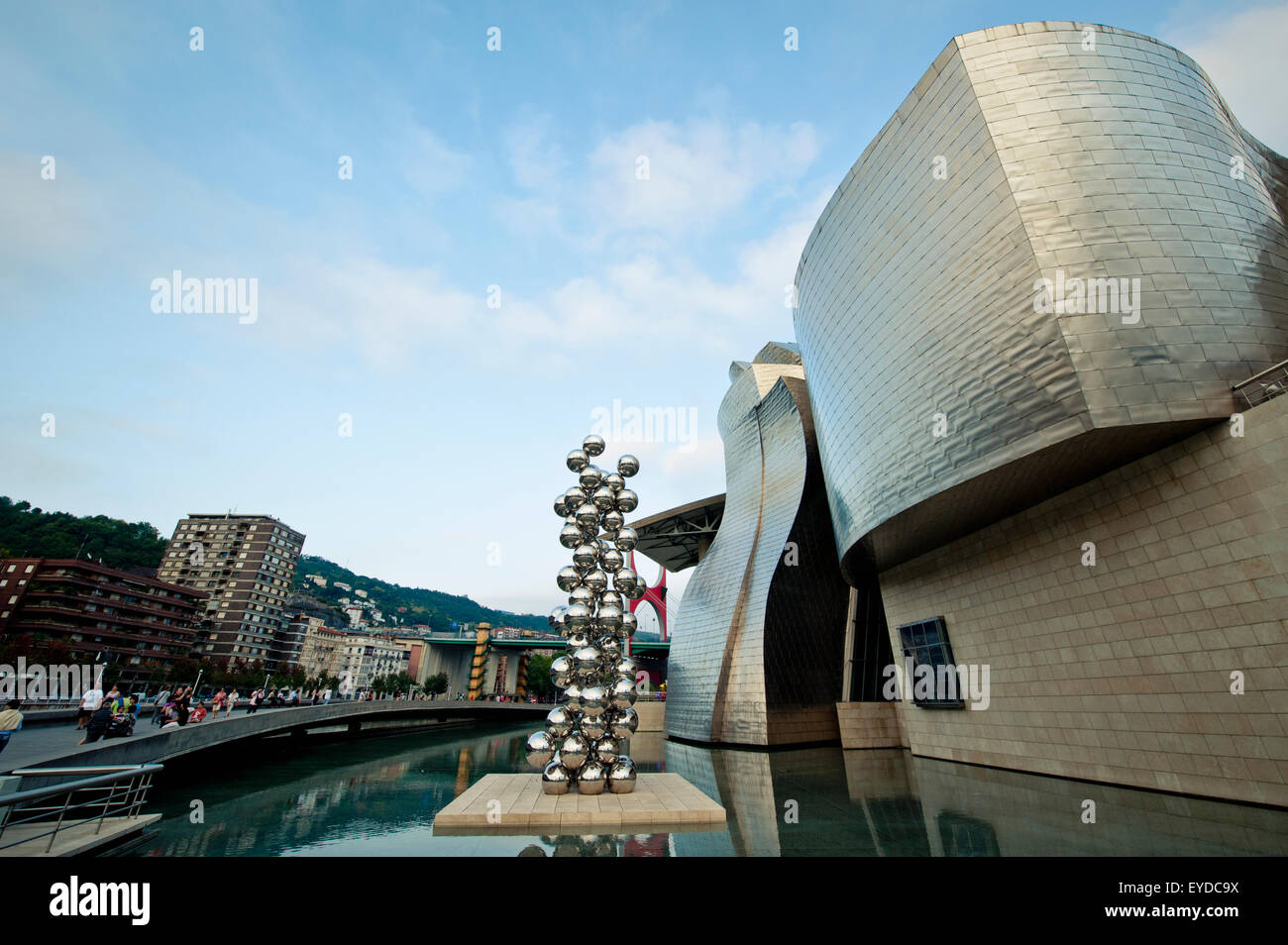 Tall Tree Sculpture In Front Of Guggenheim Museum, Bilbao, Basque ...