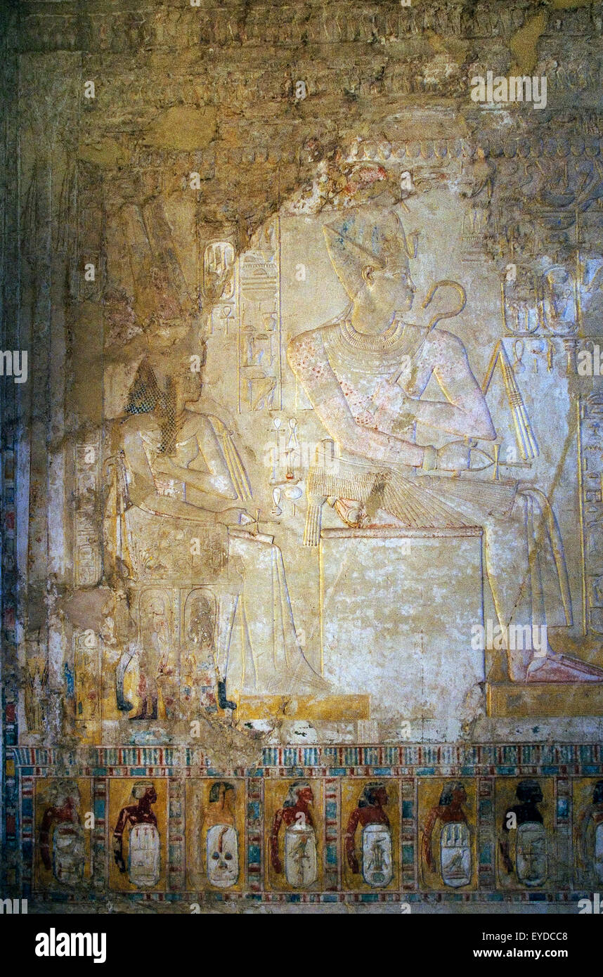 Luxor, Egypt, tomb of Kheruef Sena’a( TT192) in the Nobles Tombs in ...