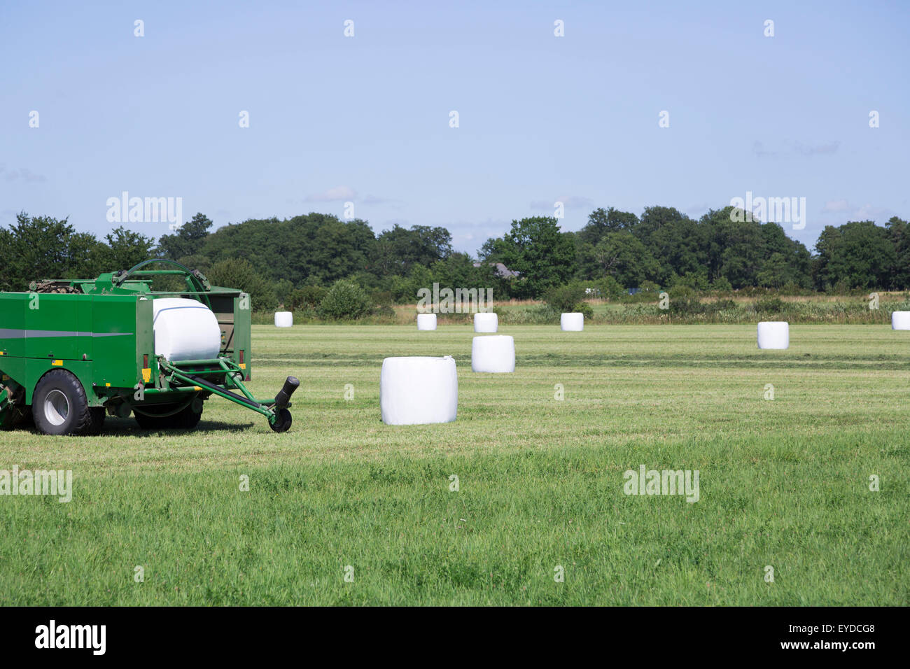 Silage Wrapping Equipment Stock Photo - Alamy
