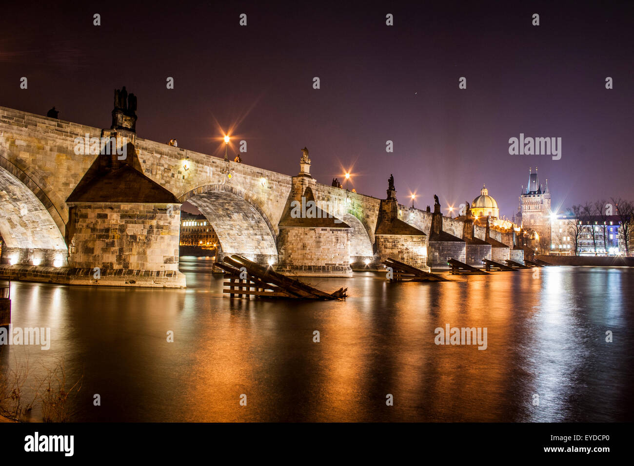 Famous Charles bridge in Prague Stock Photo - Alamy