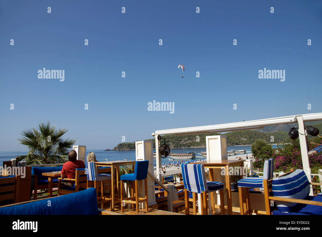 Buzz Beach Bar In Oludeniz At The Turquoise Coast, Southern Turkey ...