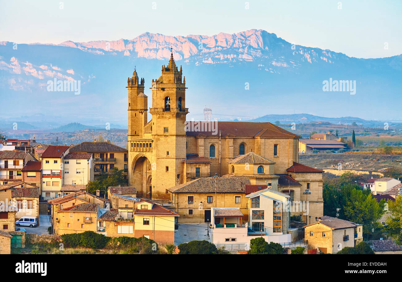 The Church of San Andres. Elciego. Rioja alavesa wine route. Alava ...