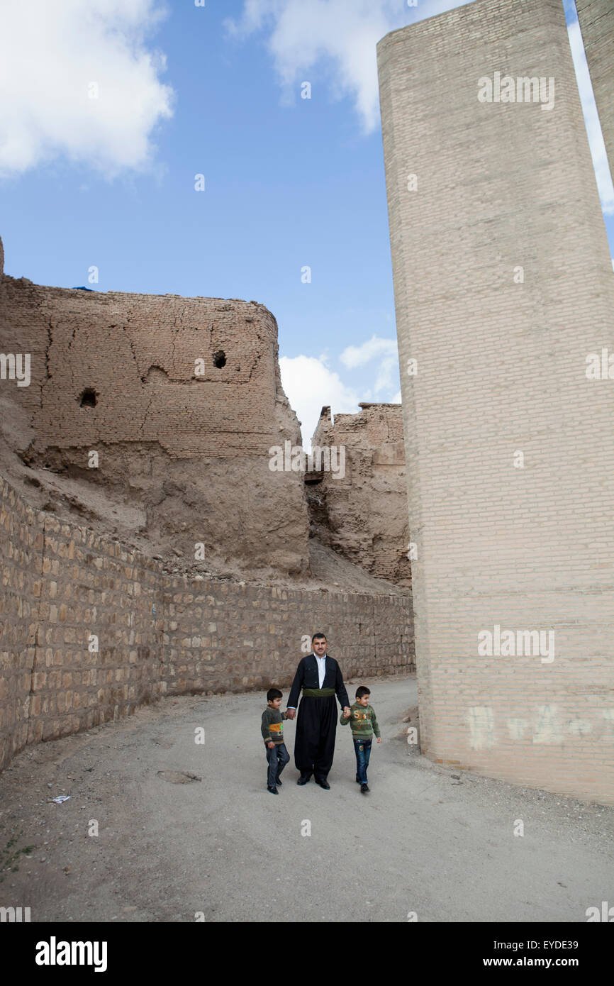 Family Walking In Citadel, Erbil, Iraqi Kurdistan, Iraq Stock Photo - Alamy