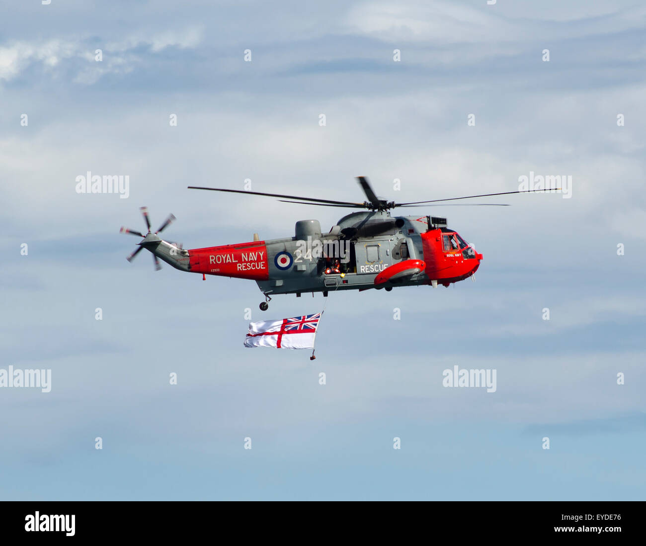 Royal Navy Sea King HU5 from 771 Naval Air Squadron at Sunderland ...
