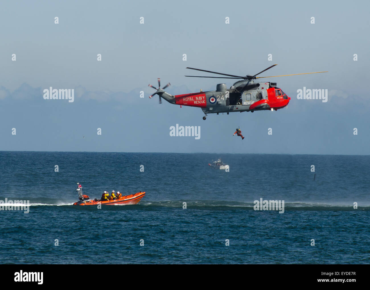 Royal Navy Sea King HU5 from 771 Naval Air Squadron at Sunderland ...