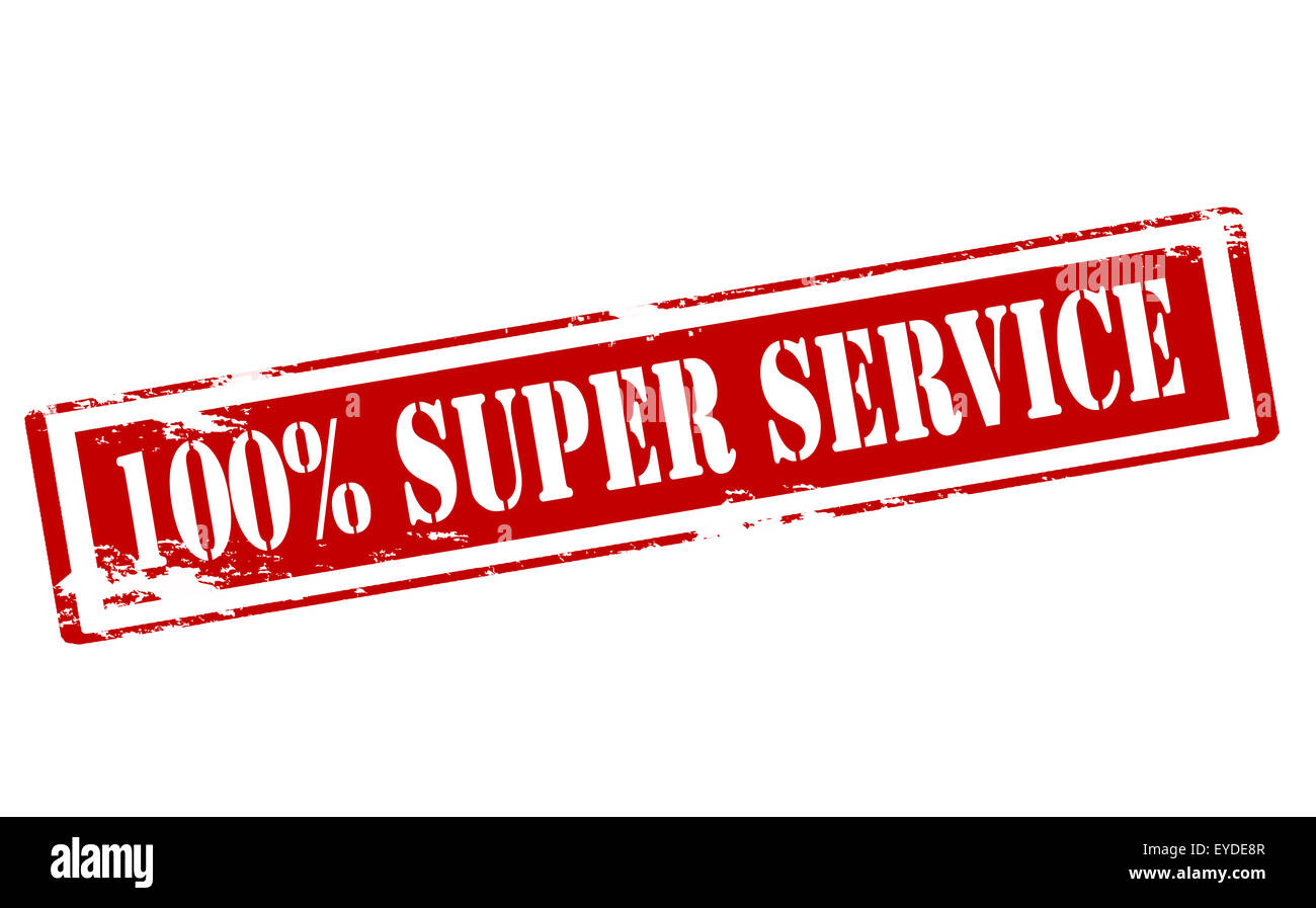 Super service rubber stamp hi-res stock photography and images - Alamy