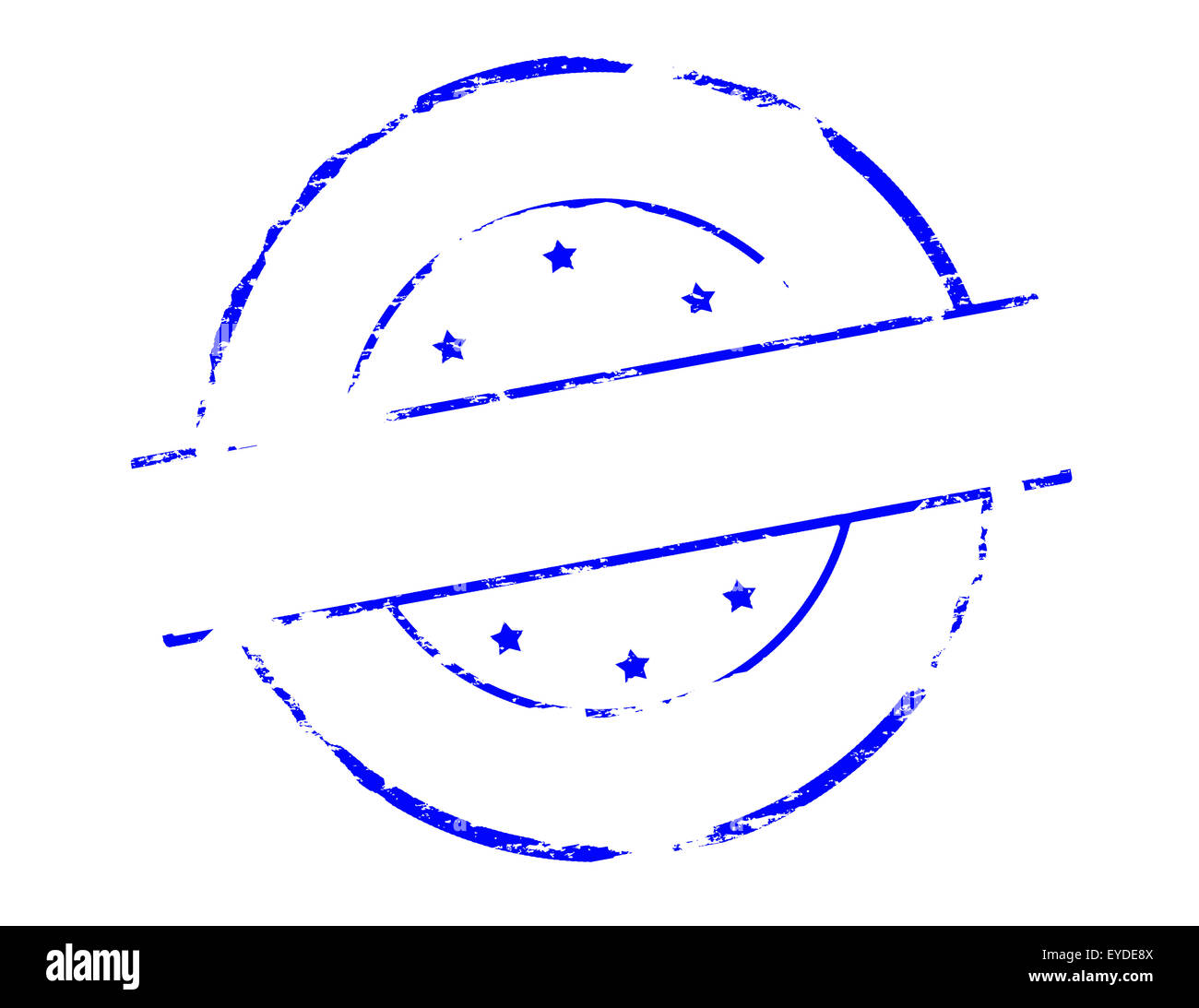 Rubber round stamp with no text inside, vector illustration Stock Photo ...