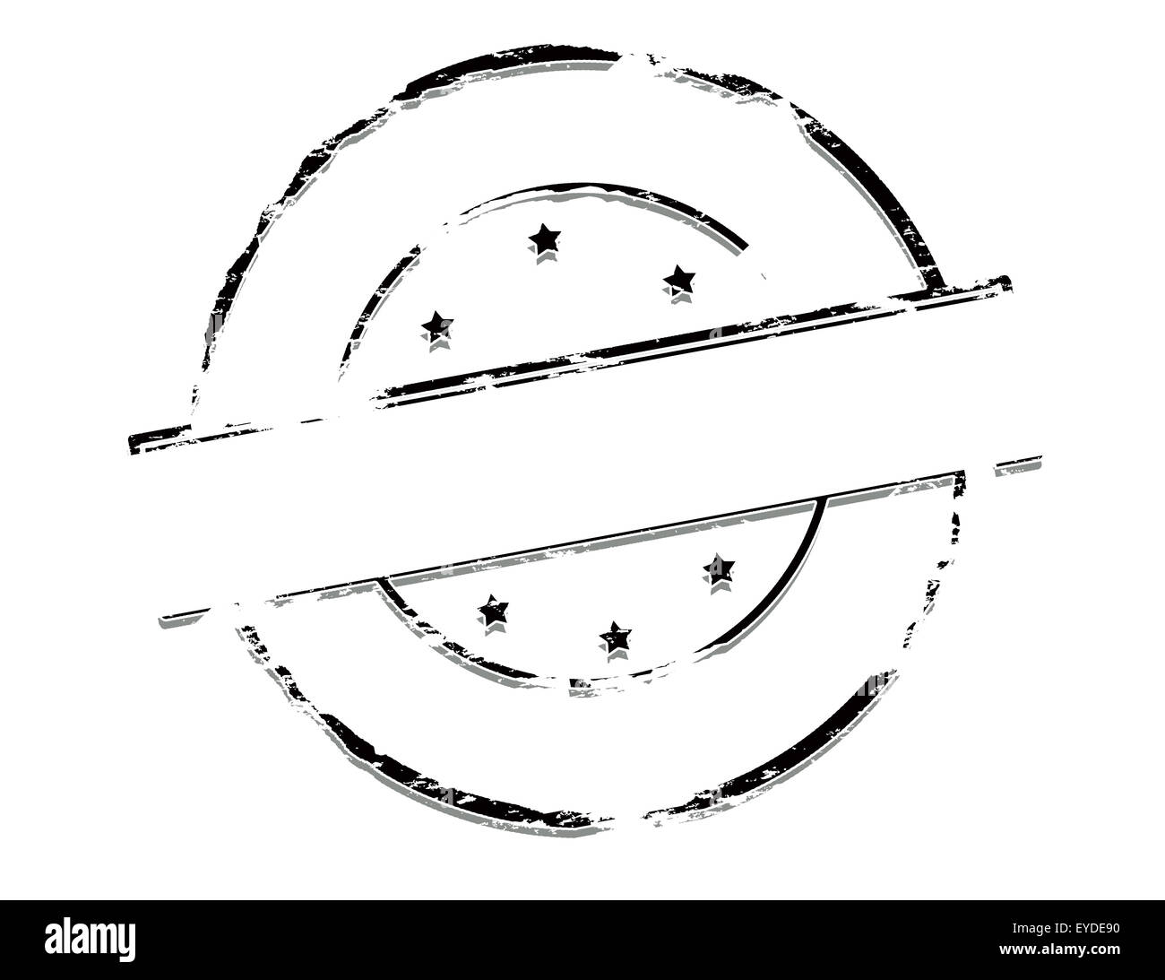 Rubber round stamp with no text inside, vector illustration Stock Photo ...