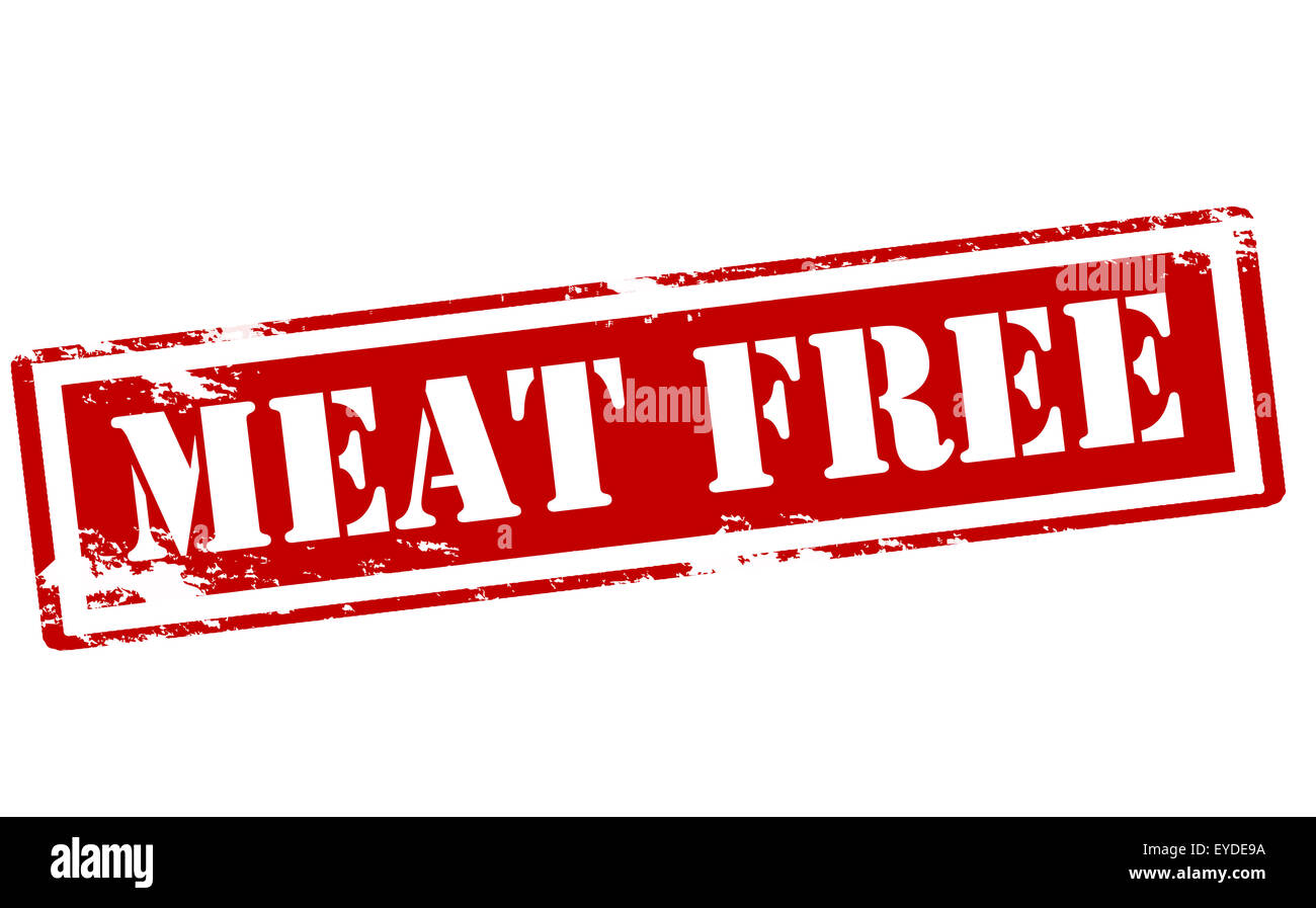 Rubber stamp with text meat free inside, vector illustration Stock ...