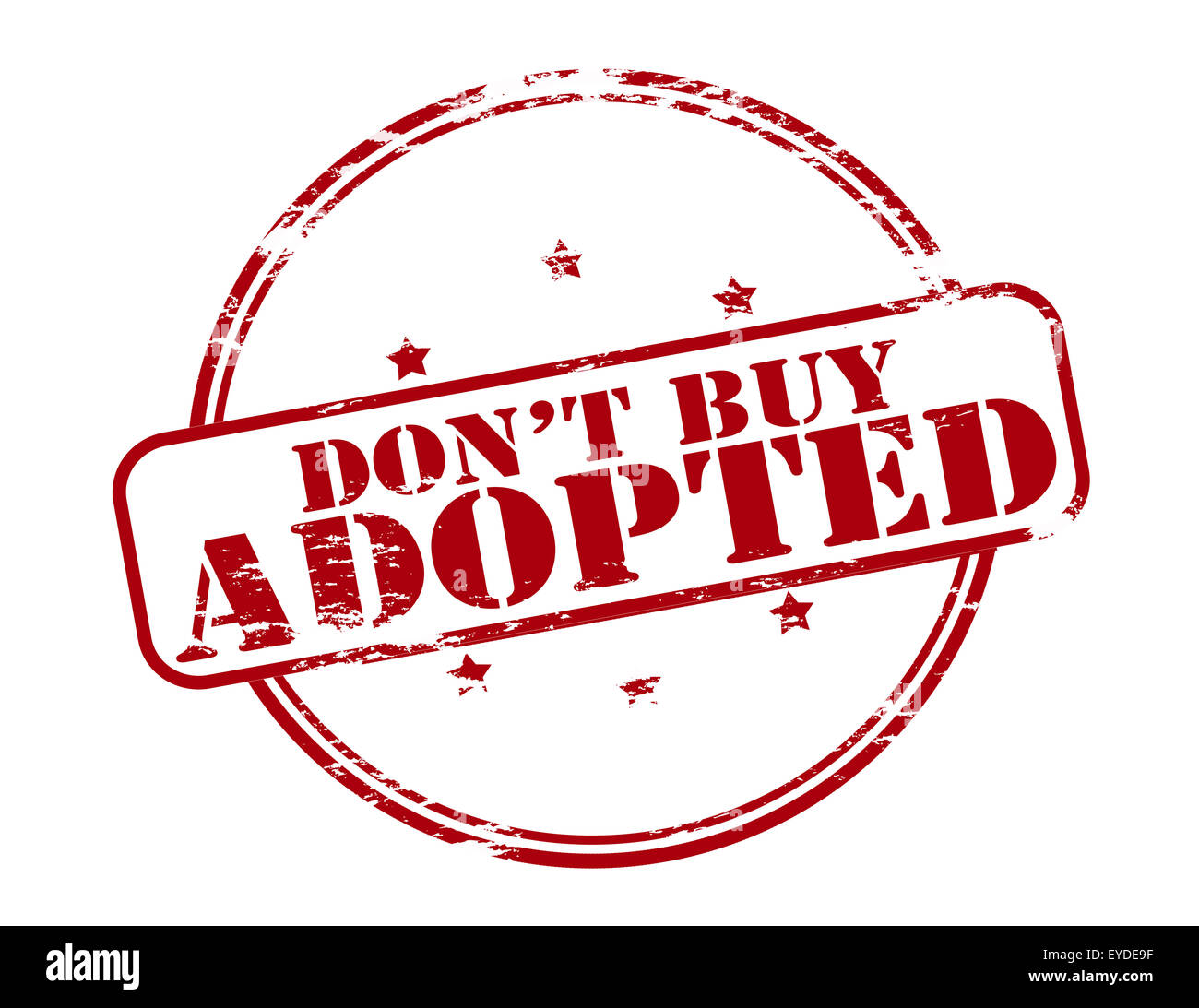 Rubber stamp with text do not buy adopted inside, vector illustration ...